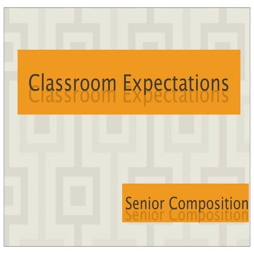 Class expectations sc | PPT