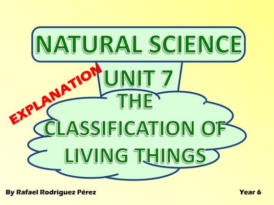 The Classification Of Living Organisms Ed205 | PPT
