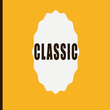 Classic , vintage and antique | PPTX