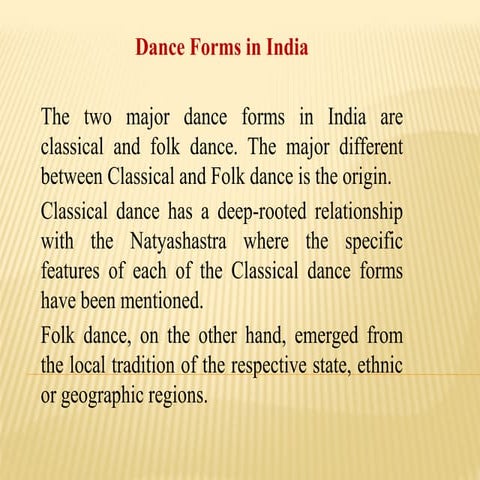 Indian Dance Forms | PPTX