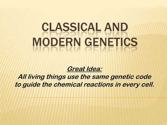 Introduction to Genetics | PPTX | Genetics | Science