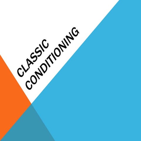 Classical Conditioning | PPTX