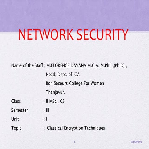 Classical Encryption Techniques Pdf Programming Languages Computing