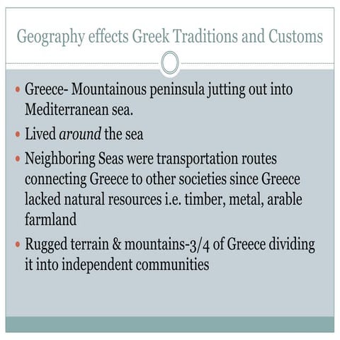 World History Chapter 5: Classical Greece | PPTX | Geography | Science