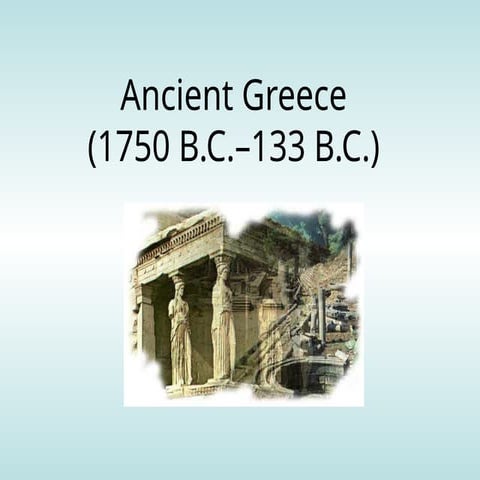 Classical Greece Slideshow for High School Students | PPTX