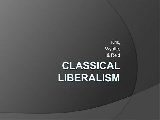 Liberalism theory,Types of liberalism,and criticism | PPTX