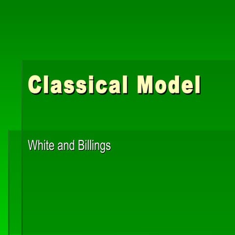 Classical Model of Argument | PPT