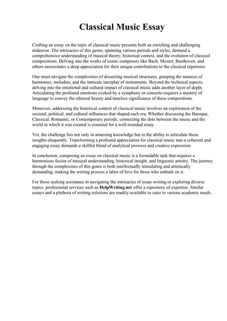 Essay On Classical Music.pdf