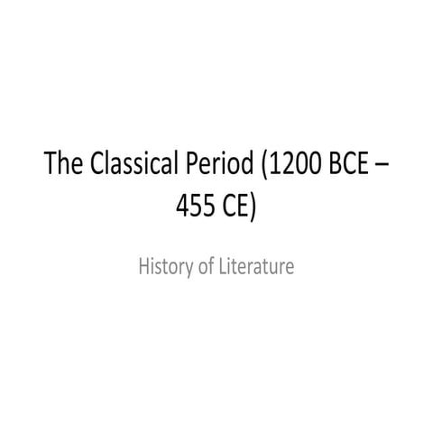CLASSICAL LITERATURE presentation for education.pptx