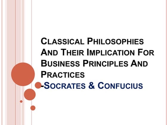 clasical philosophies in business.pptx | Religion & Spirituality
