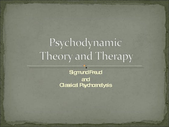 Psychoanalysis | PPT