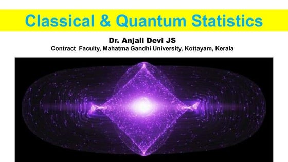 Fermi dirac distribution | PPTX | Physics | Science