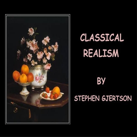 Classical Realism - Still Life | PPS