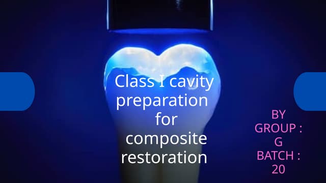 Class v tooth preparation for amalgam restorations | PPTX