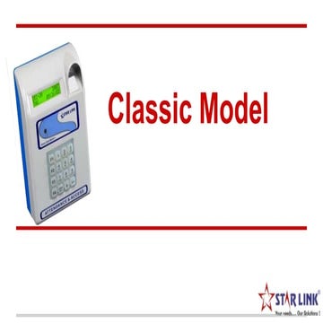 Industrial Bio star | Attendance device | PDF