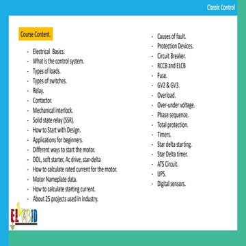 Electrical Classic Control Course for engineering | PDF