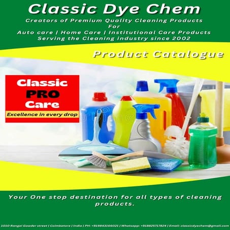 Classic dye chem Product Range Catalogue | PDF