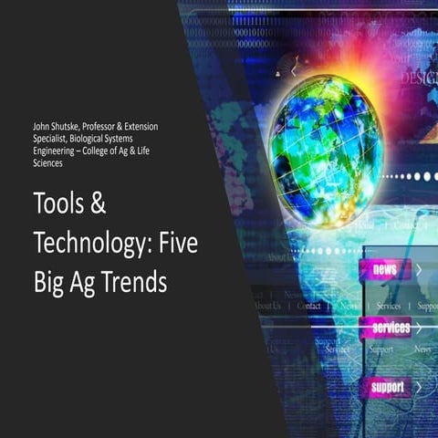 Five Mega-Trends in Agriculture - Tools, Technology 2017 | PPTX ...