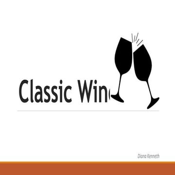Classic Wine Presentation in English Class | PPTX