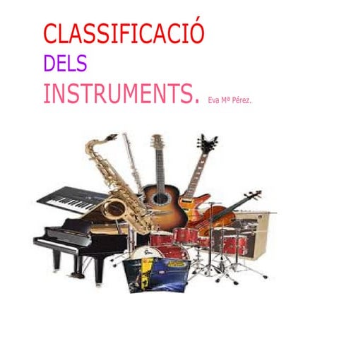 Classificació dels instruments. | PDF