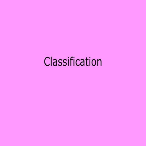 Classification | PPT