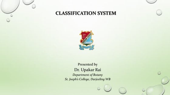 Engler & prantl system of classification | PPSX