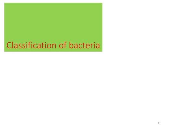 Classification of bacteria | PPT