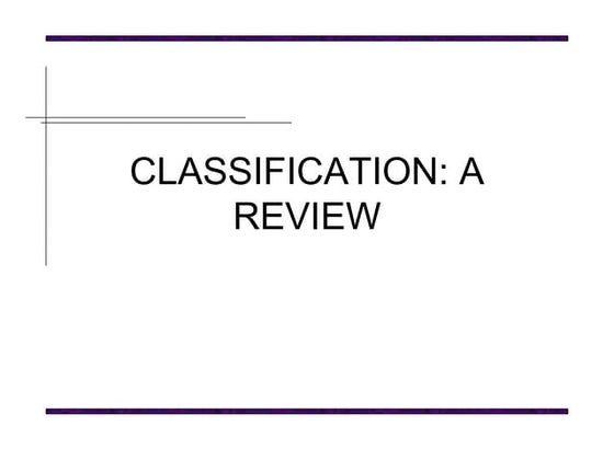 LIS 653, Session 7: Classification and Categorization | PPT
