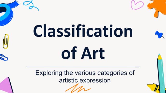 The Visual Arts | PPTX