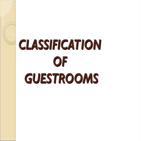 MTA - Unit 1 - Hotel guest room layout | PPTX