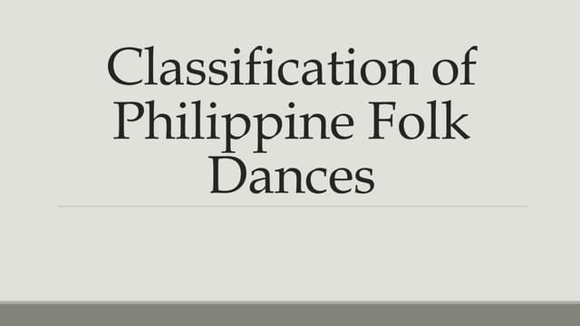 Philippine Folk and Ethnic Dances.powerpoint | PPTX