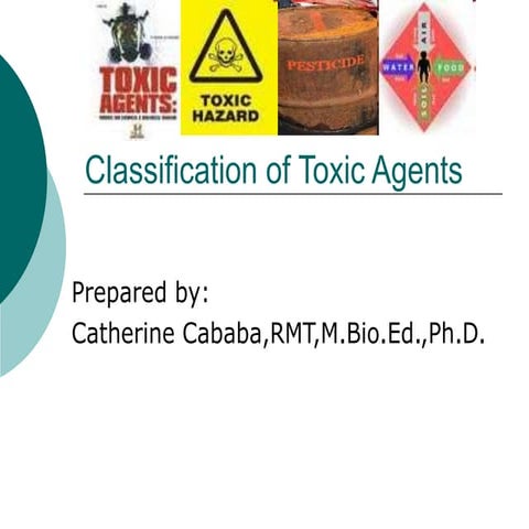 Classification-of-Toxic-Agents.ppt for toxicology | PPT