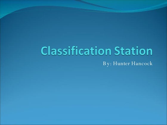 Classificaton Slide Show | PPT