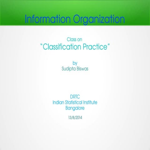 Classification 1st class | PPT