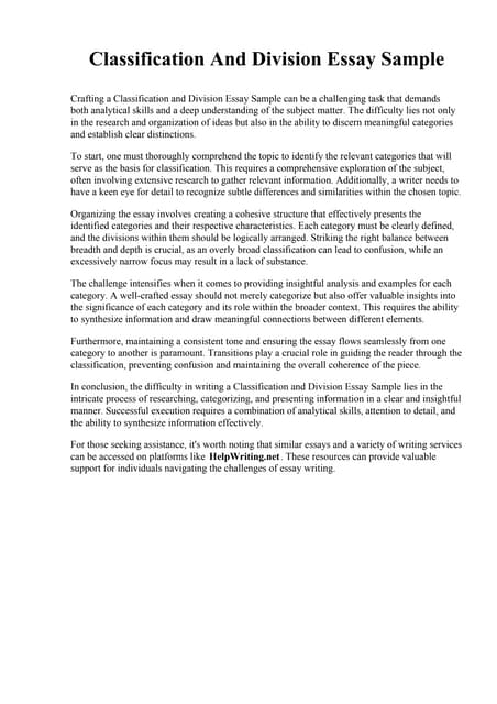 Types Of Classification Essays.pdf