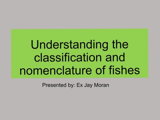 Fish classification | PPT