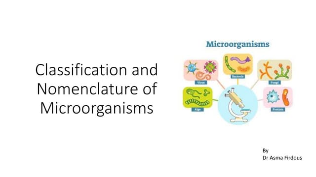 Microbial taxonomy and classification system | PPTX