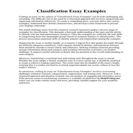 Classification Essay Examples.pdf