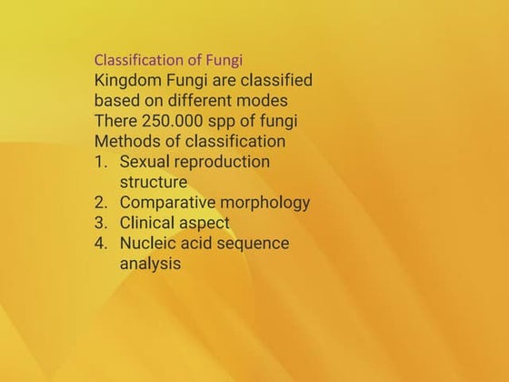 Introduction and Classification of Fungi | PPTX
