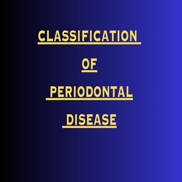 Classification of periodontitis | PDF | Dental Health | Diseases and ...