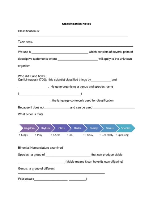 Chart invertebrates | PDF