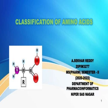Classification Of Amino Acids Amino Acid Structure And Classifications