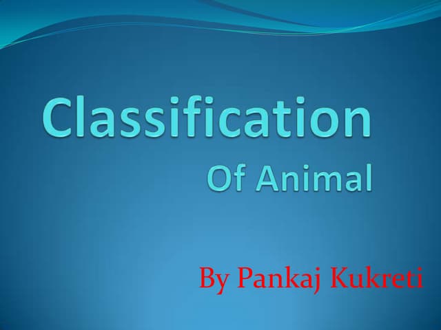 Animal Classification (Grade 5) | PPTX