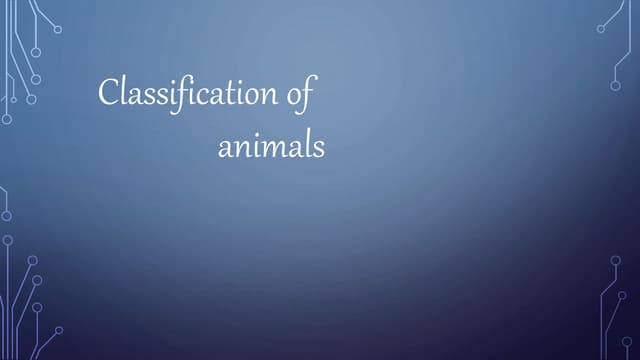 Classification of animals | PPT