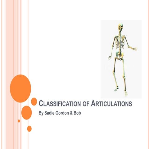 Classification of articulations | PPTX
