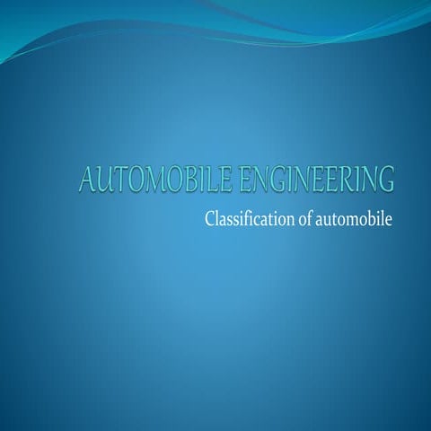 Automobile Engineering | PPT