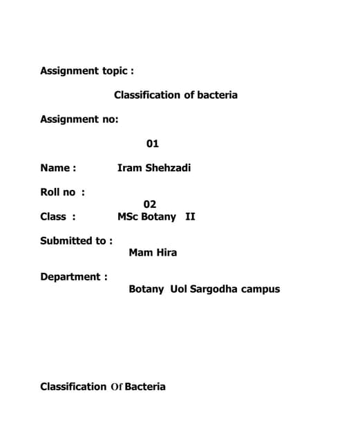 Classification of bacteria based on temperature, ph and oxygen ...