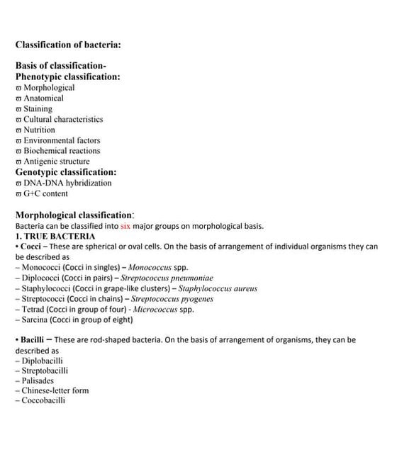 Classification of microorganisms | PPTX | Biological Sciences | Science
