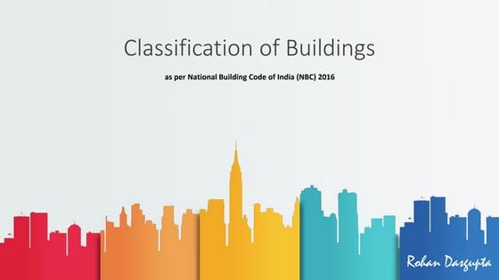 Classification of Builduing as per NBC | PPTX