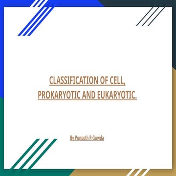 Lesson 3 Prokaryotic vs Eukaryotic Cell | PDF